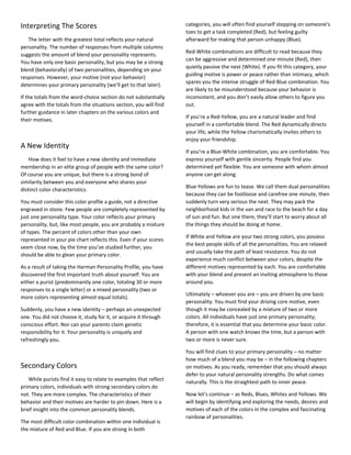 The Hartman Personality Profile | PDF