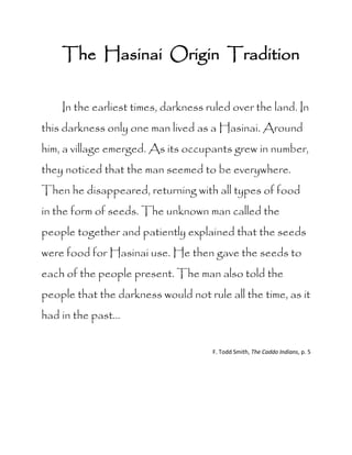 The Hasinai Origin Tradition | PDF