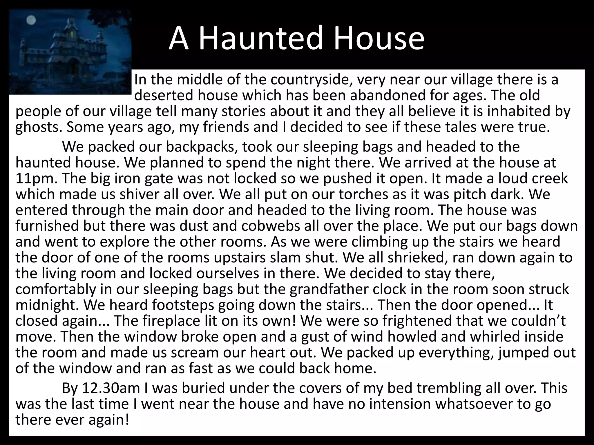 The haunted house | PPTX