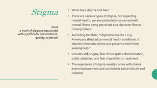 The Haven at College: Perceptions of mental disorders on college campuses | PPT