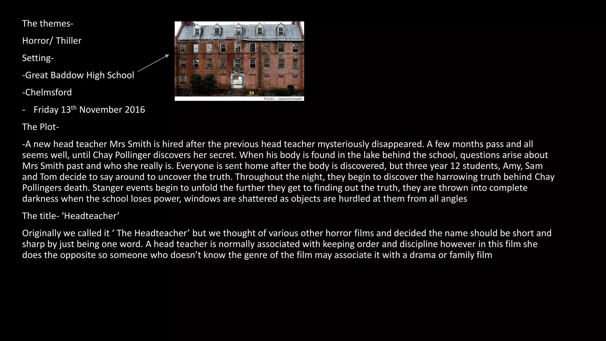 The headteacher | PPTX