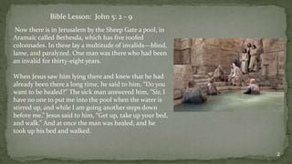 The healing at the pool | PPTX