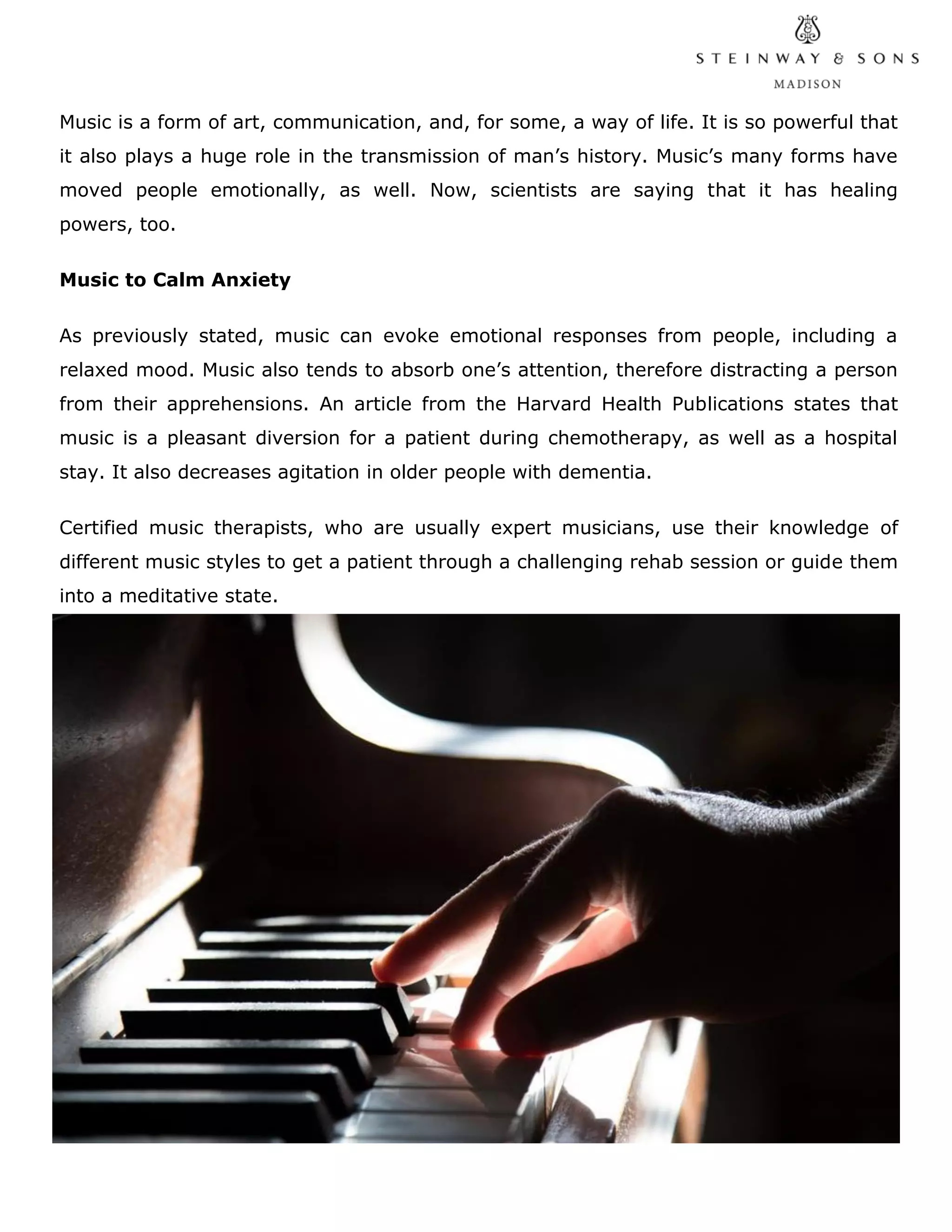The Healing Power of Music | PDF
