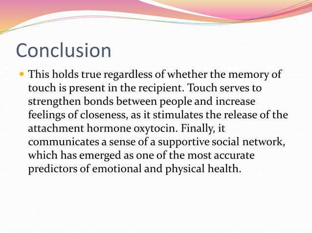 The Healing Power of Touch | PPTX