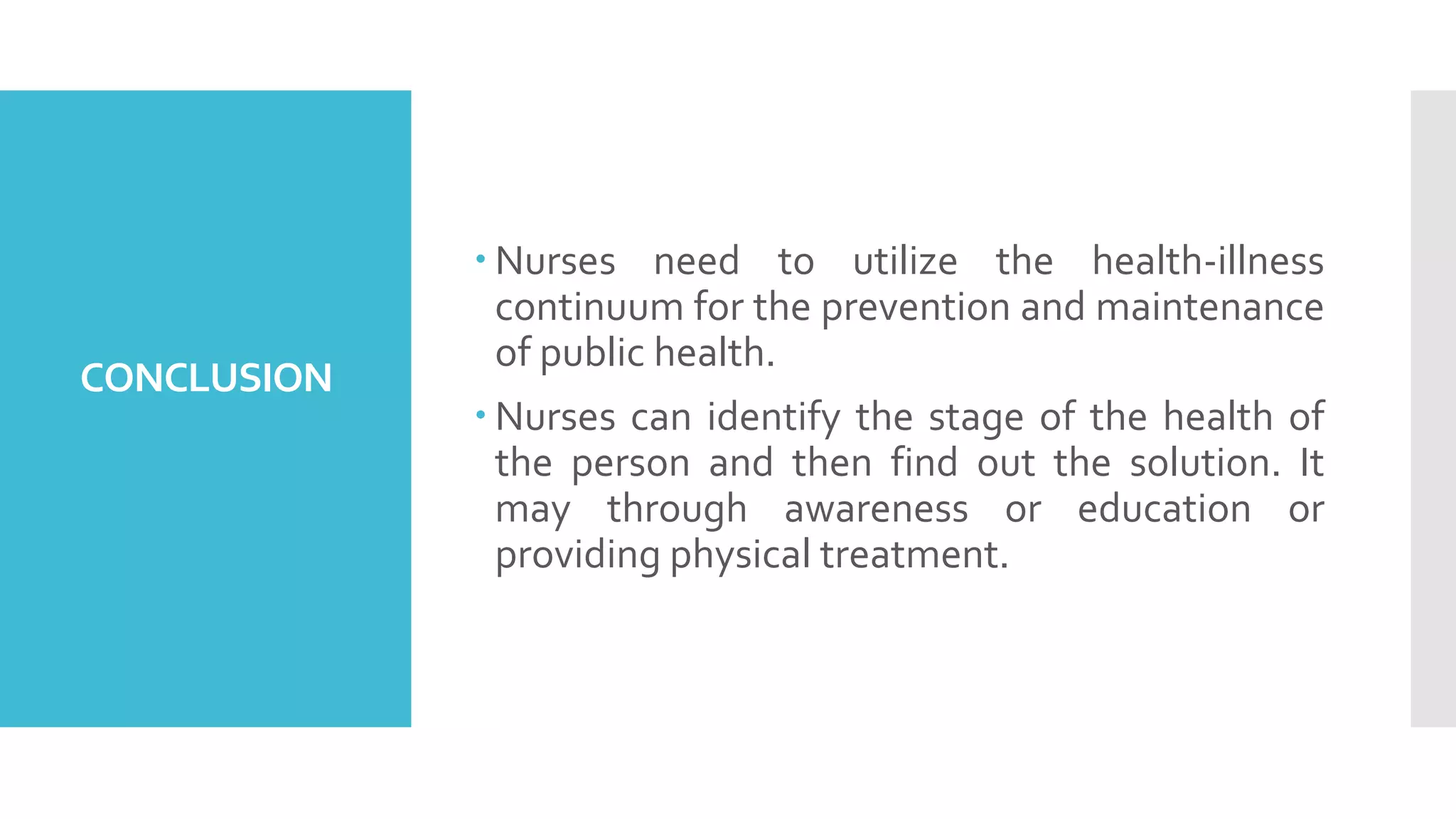 The health illness continuum | PPT