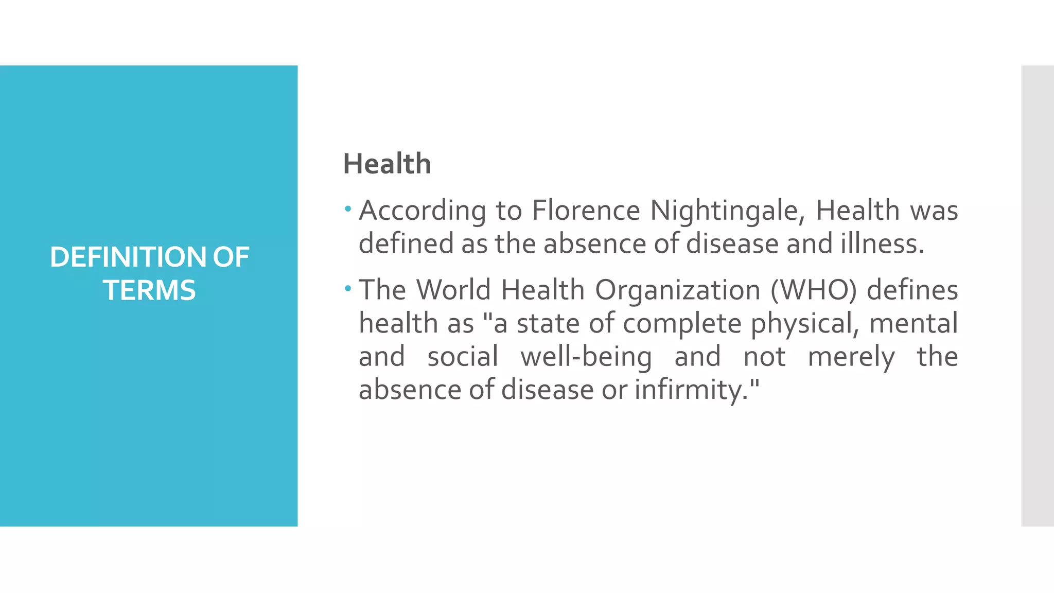 The health illness continuum | PPT