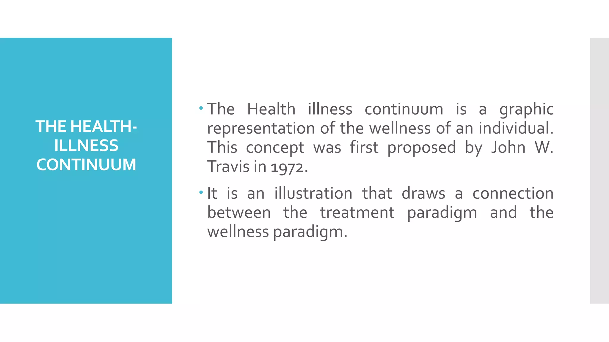 The health illness continuum | PPT