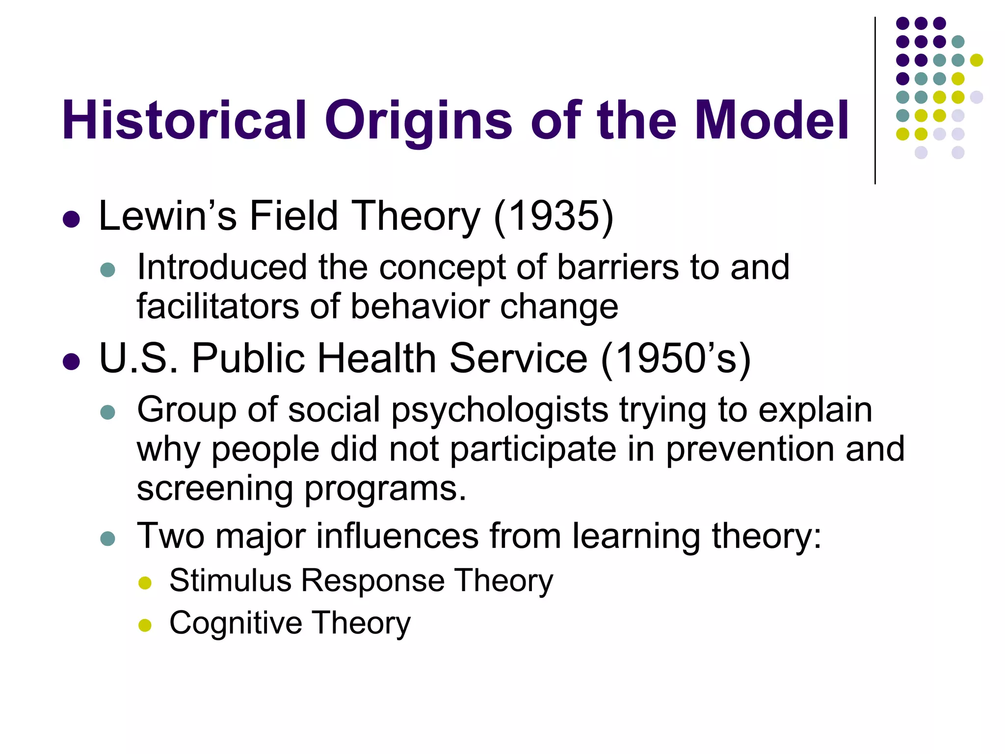 The health belief model | PPT