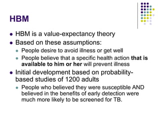 The health belief model | PPT