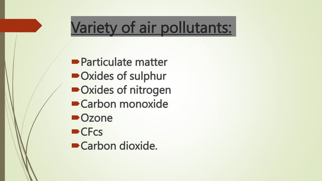 The Health effects of Air pollutants.pptx | Lung and Respiratory Health | Diseases and Conditions