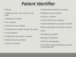 The Health Insurance Portability and Accountability Act | PPTX