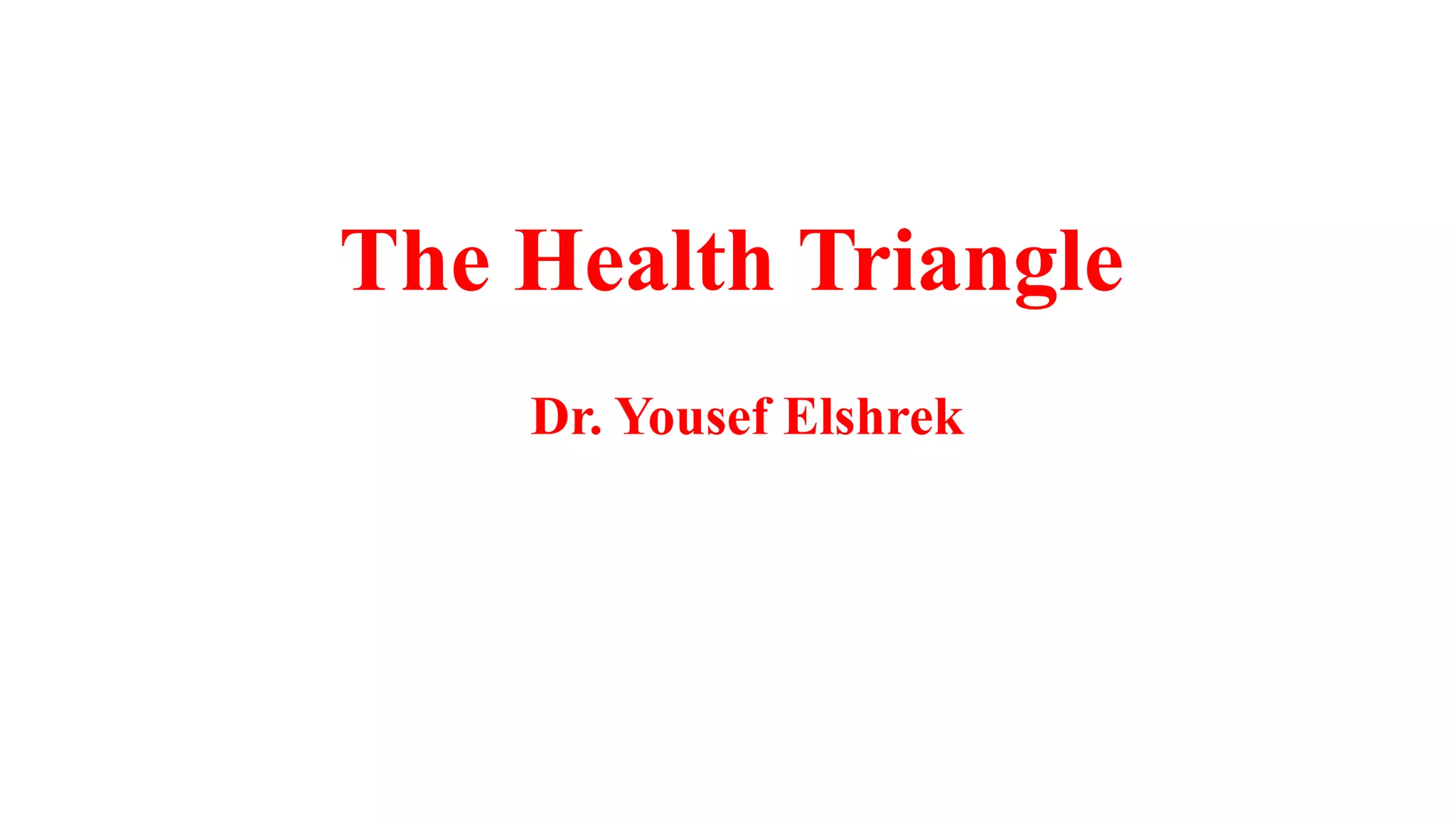 The health triangle (4) | PPT