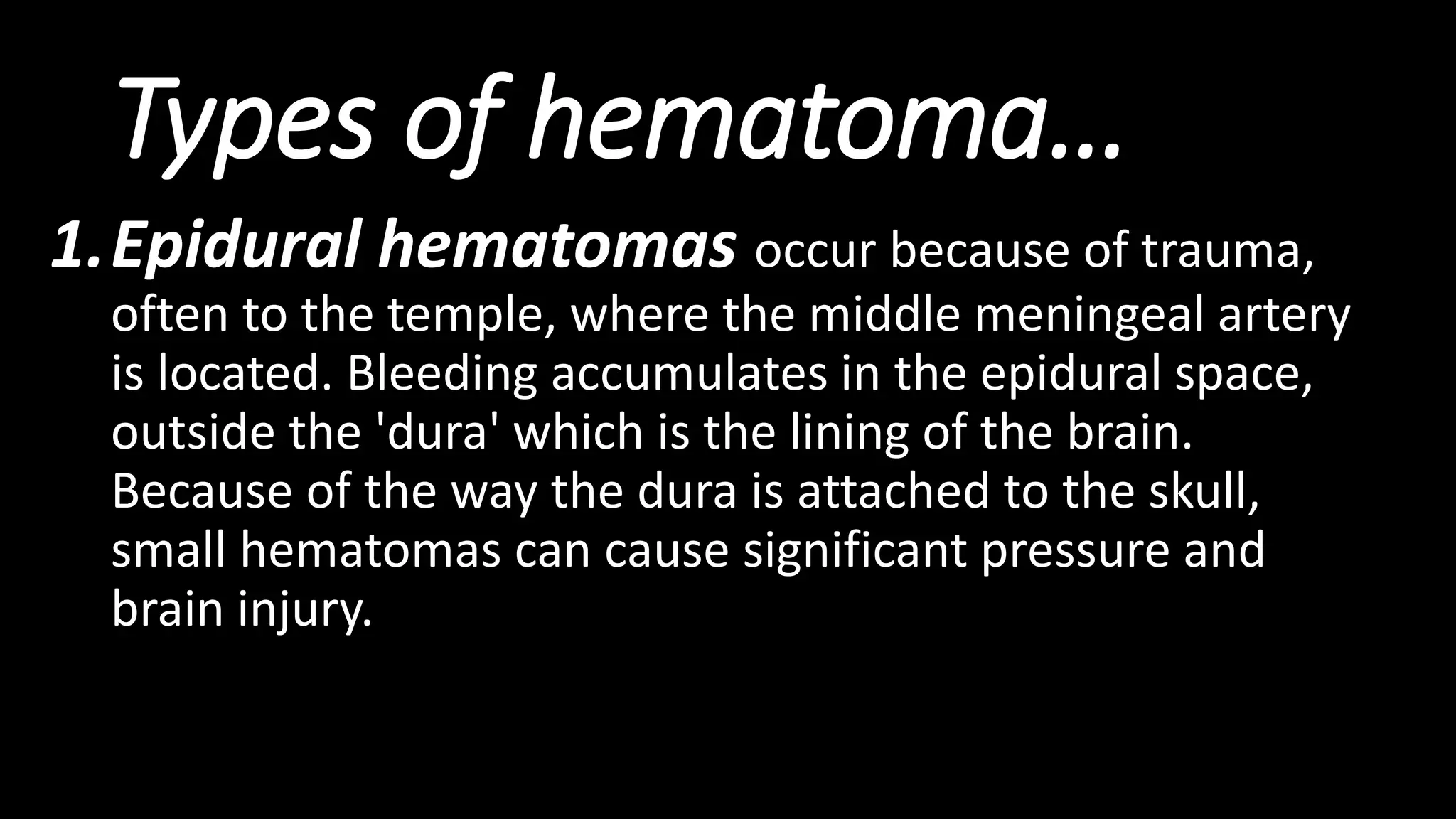 The heamatoma presentation | PPTX