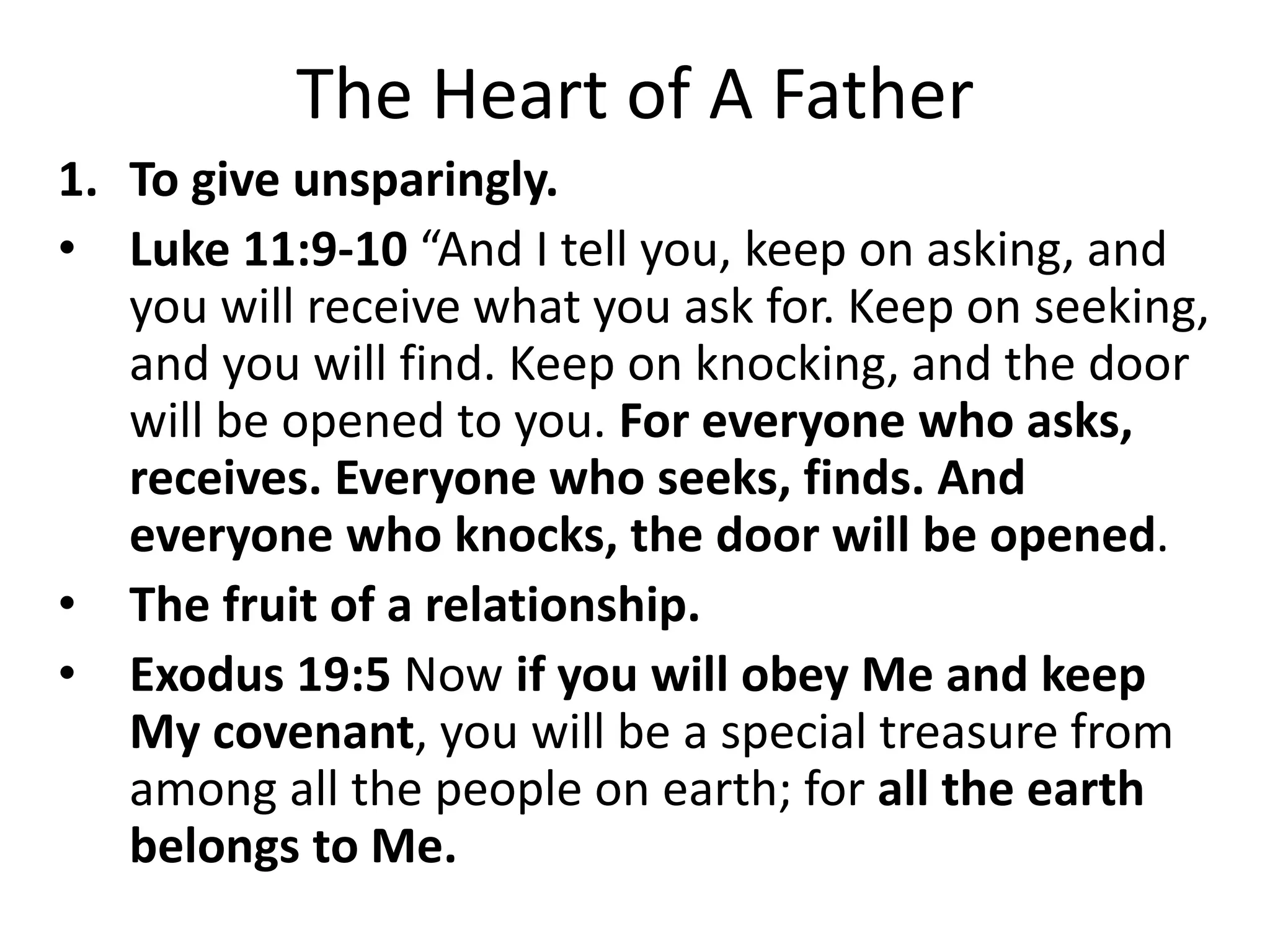 The heart of a father | PPTX