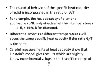 The heat capacity of a solid | PPT