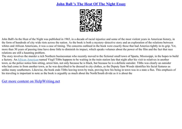 The Heat Of The Night | PPT