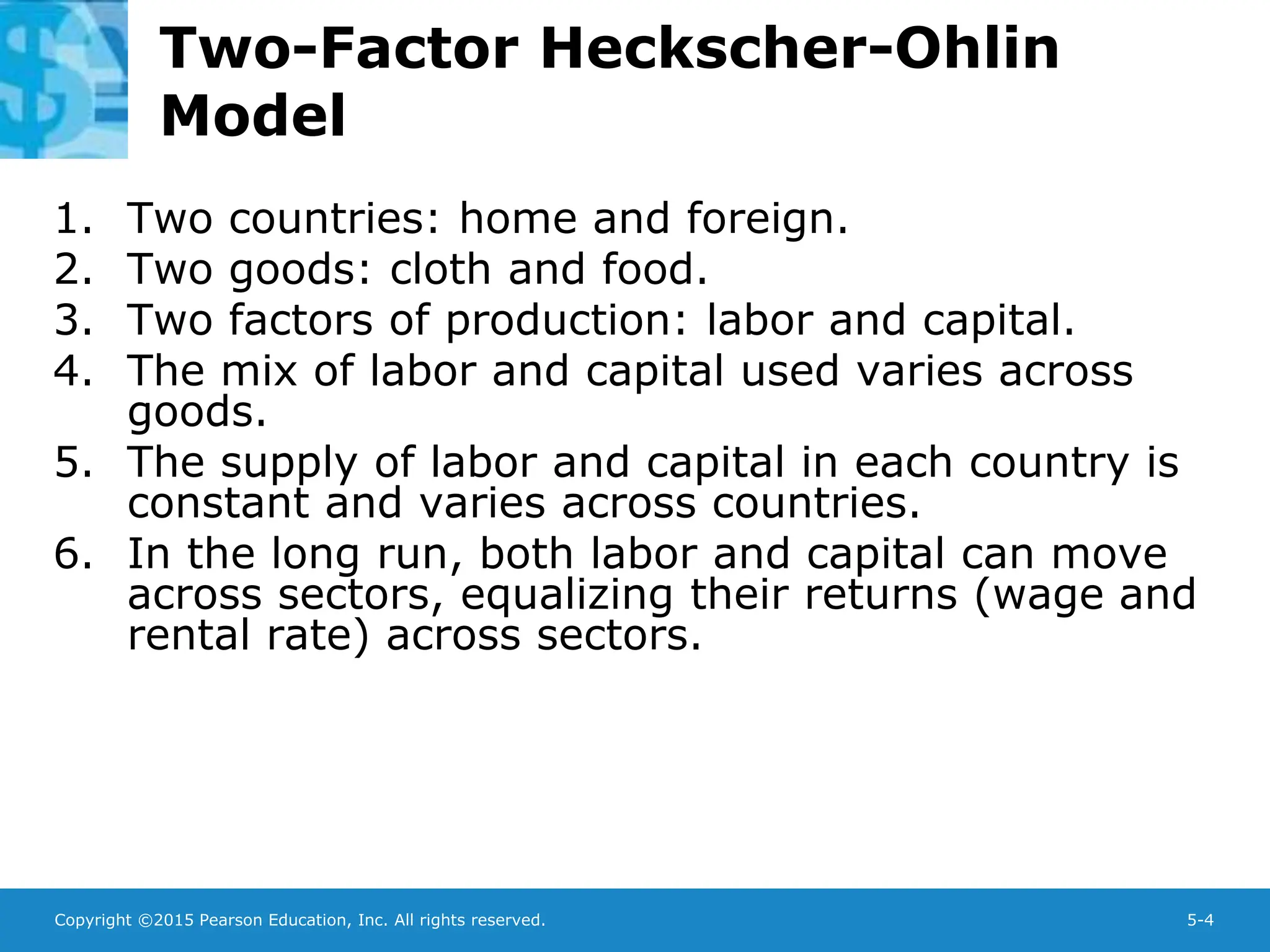 Krugman Chapter 5 - The Heckscher-Ohlin Model | PPT
