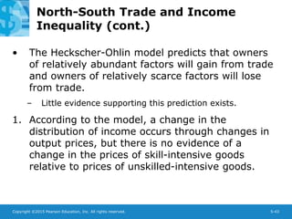 Krugman Chapter 5 - The Heckscher-Ohlin Model | PPT