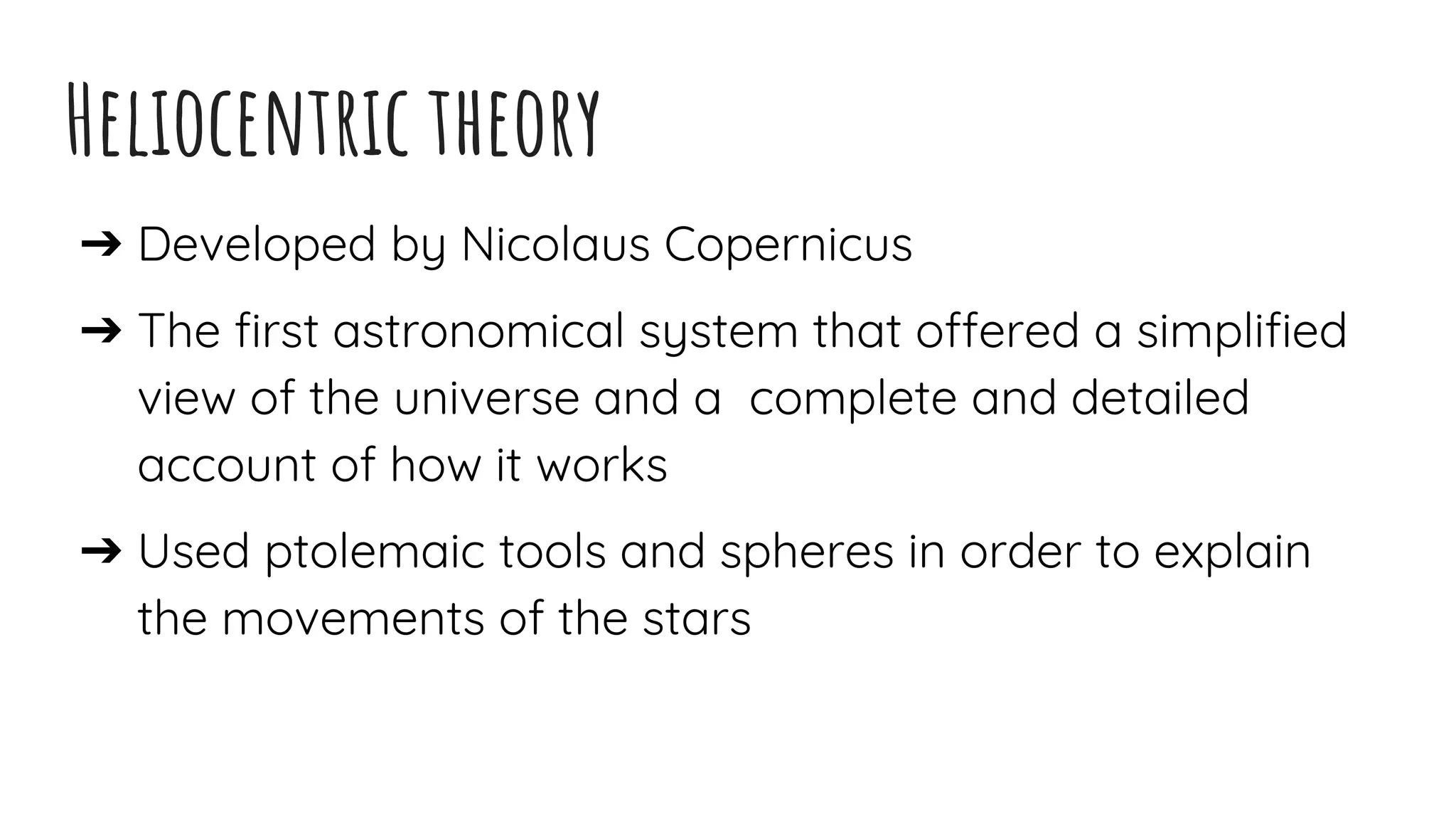 The heliocentric theory | PPTX