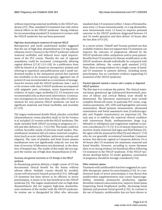 The hellp syndrome clinical issues and management. a review | PDF