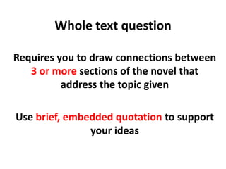 The Hemingway Question OCR GCSE | PPTX