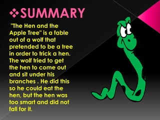 The hen and the tree powerpoint presentation true | PPTX