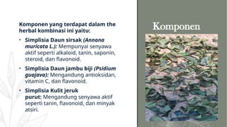 THE HERBAL KOMBINASI simplisia daun.pptx