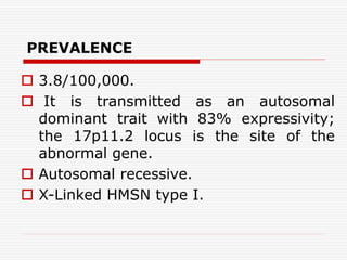 The hereditary motor sensory neuropathies | PPT