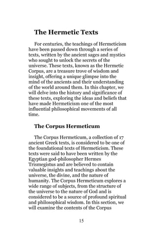 The Hermetic Code - Uncovering the Secrets of the Ages | PDF ...