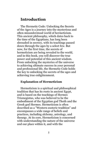 The Hermetic Code - Uncovering the Secrets of the Ages | PDF ...