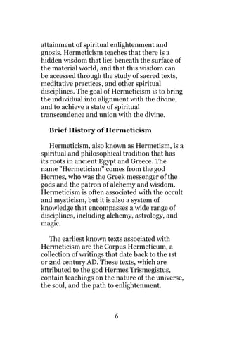 The Hermetic Code - Uncovering the Secrets of the Ages | PDF ...