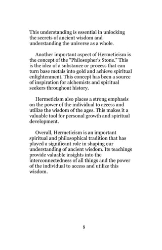 The Hermetic Code - Uncovering the Secrets of the Ages | PDF ...