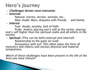 Joseph Campbell - The Hero's Journey | PPTX