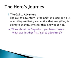 Joseph Campbell - The Hero's Journey | PPTX