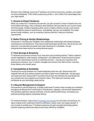 The Hidden Benefits of Outsourcing IT Hardware Procurement for Small ...
