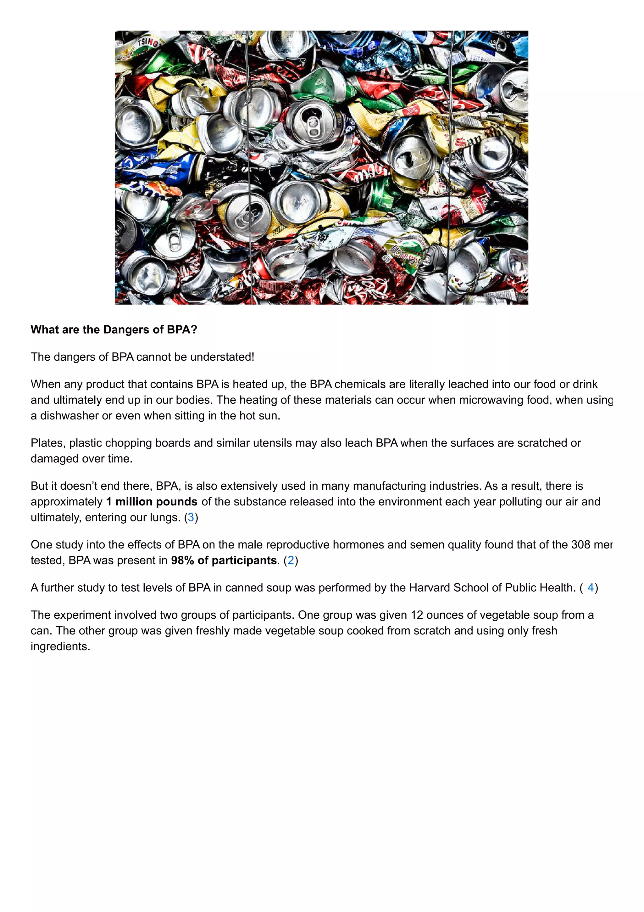 The Hidden Dangers Of BPA – Bisphenol A | PDF