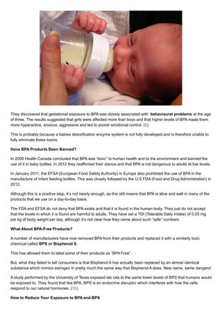 The Hidden Dangers Of BPA – Bisphenol A | PDF