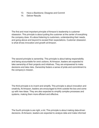 The Hidden Power of Amazon Leadership Principles Learn to Lead Like ...
