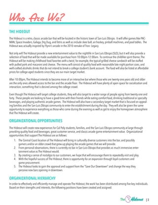 Strategic Management Plan: The Hideout | PDF