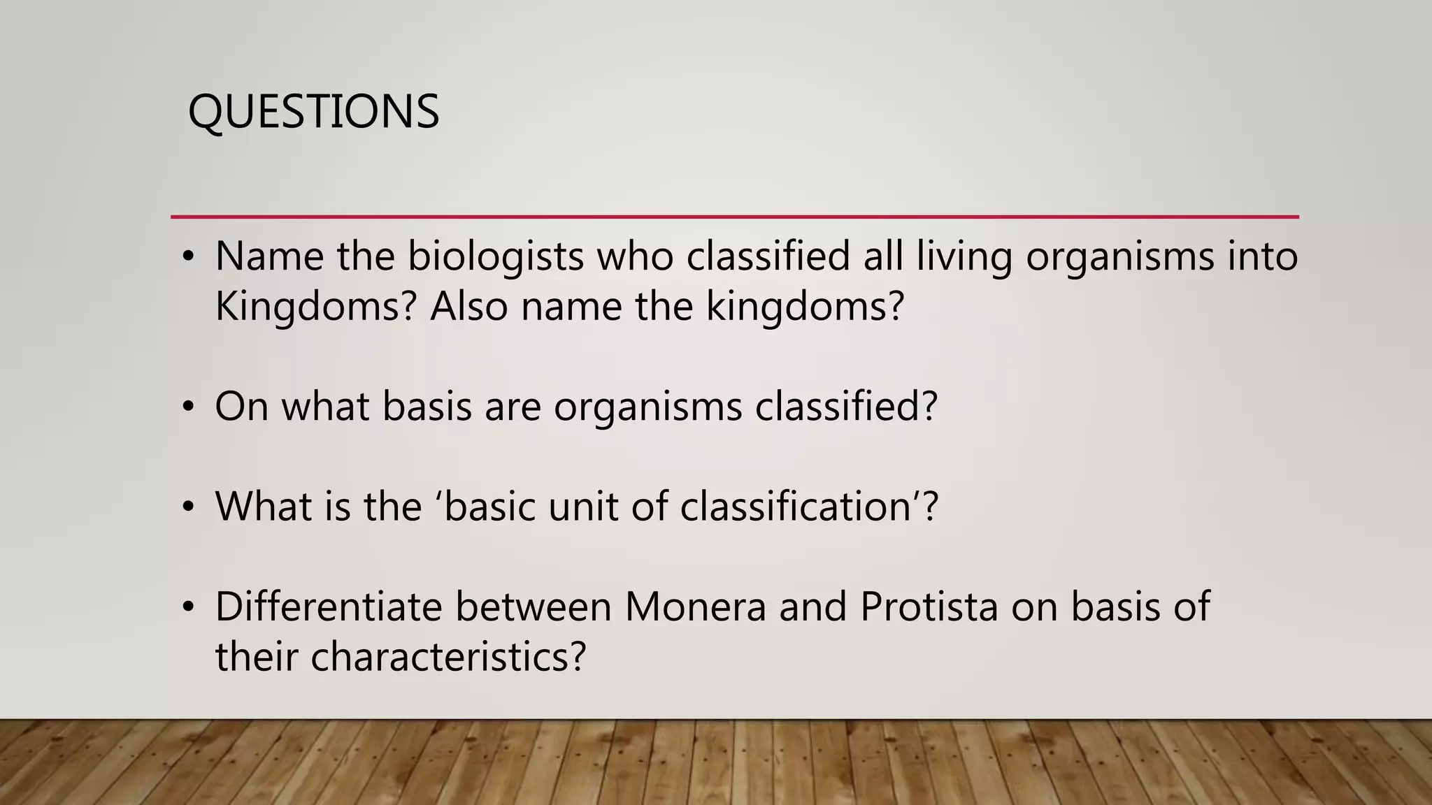 Diversity in Living Organisms-The hierarchy of classification groups | PPTX