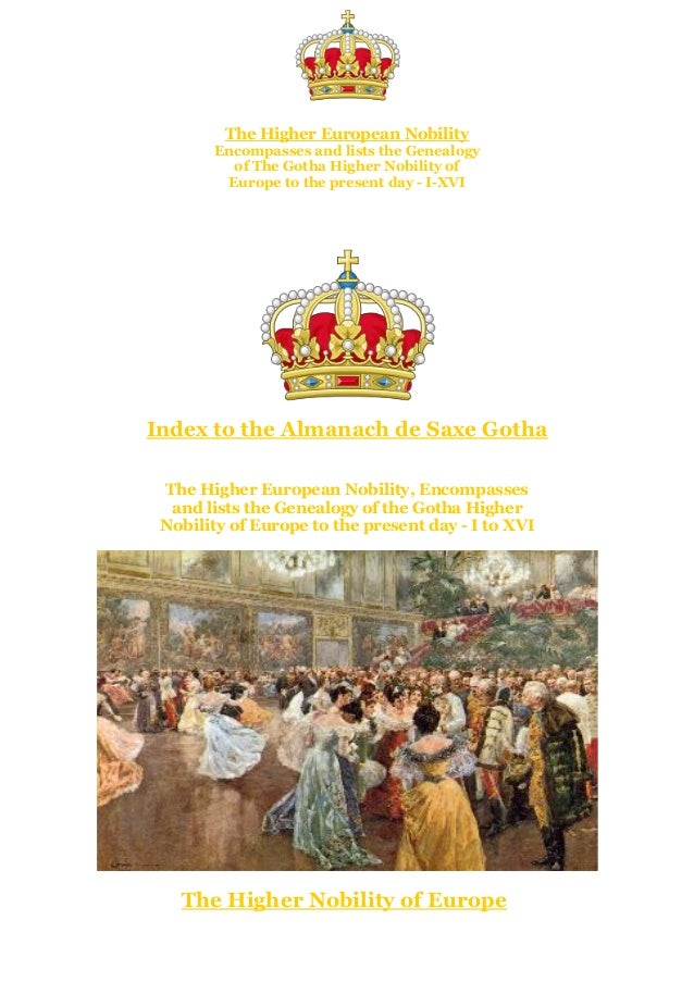 The Higher European Nobility