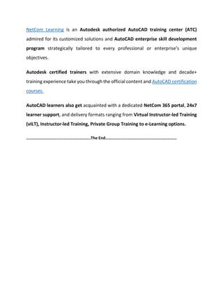 The Highest-Paying AutoCAD Careers & Job Roles - NetCom Learning | PDF