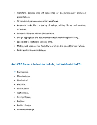 The Highest-Paying AutoCAD Careers & Job Roles - NetCom Learning | PDF