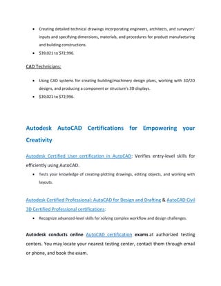 The Highest-Paying AutoCAD Careers & Job Roles - NetCom Learning | PDF