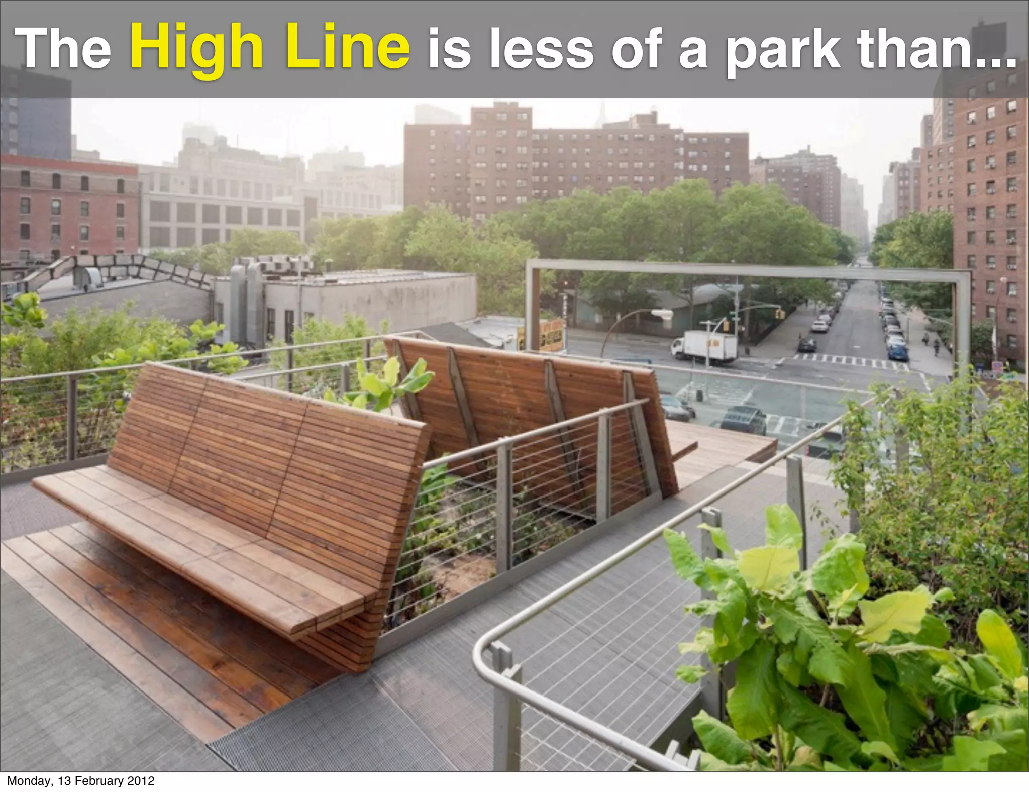 Thinking about the High Line | PDF