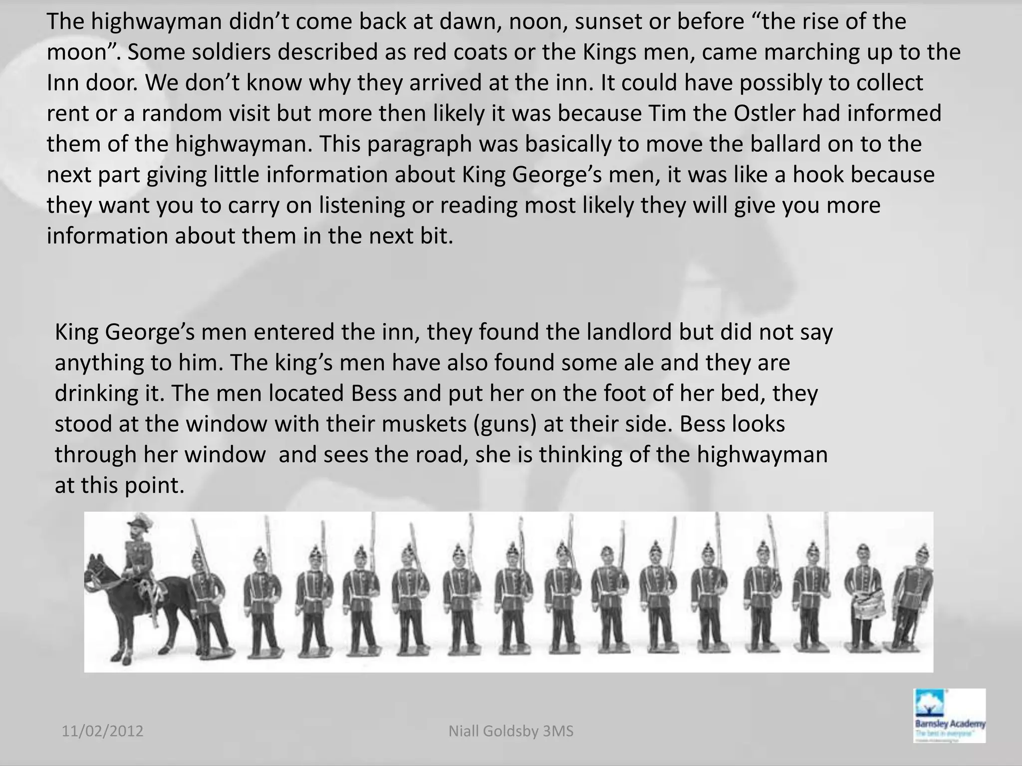 The highwayman ballad | PPTX