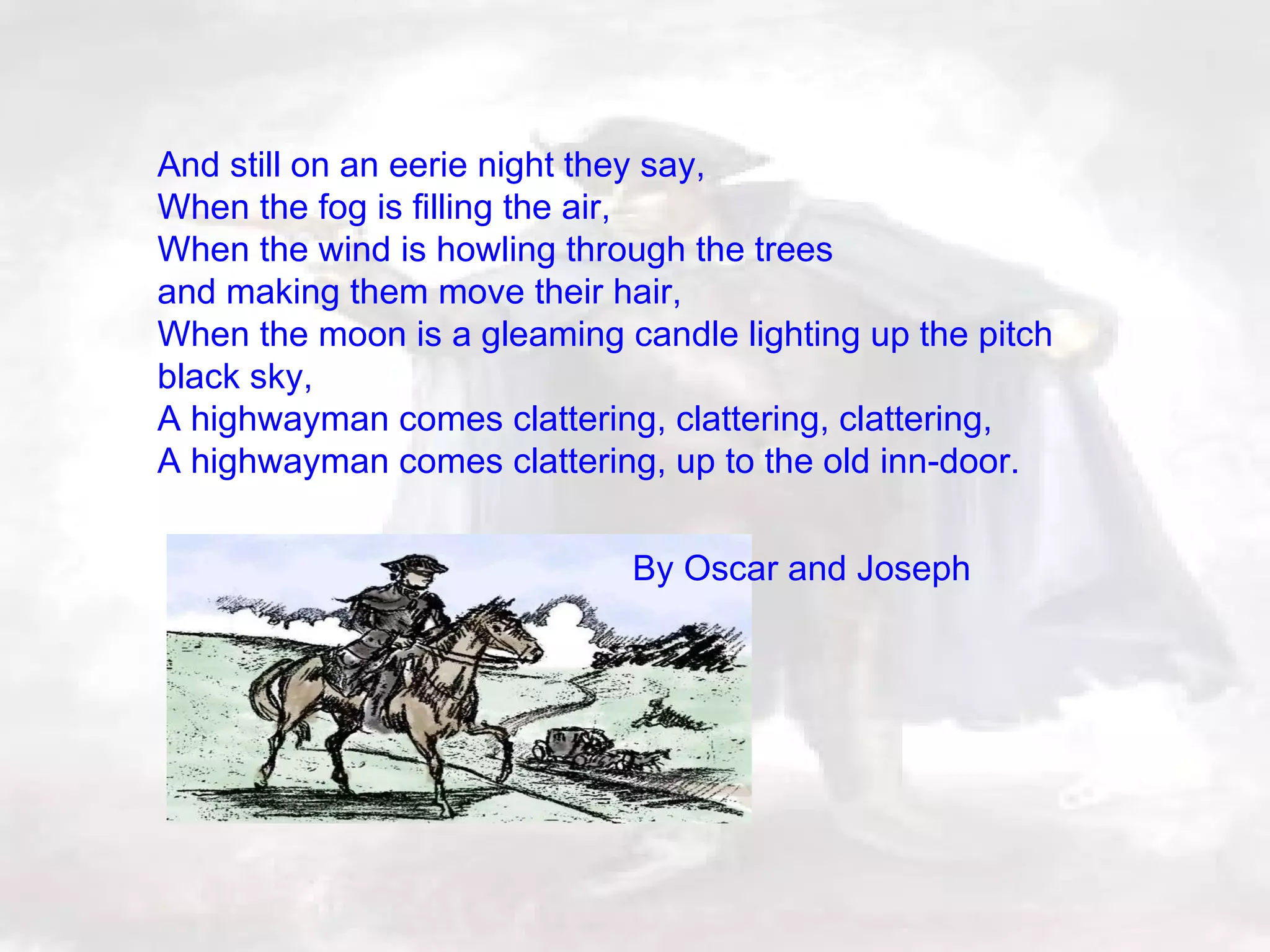 The Highwayman Ppt For Blog | PPT