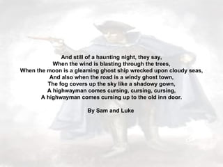 The Highwayman Ppt For Blog | PPT