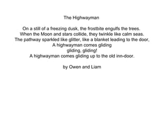 The Highwayman Ppt For Blog | PPT | Western | Genres