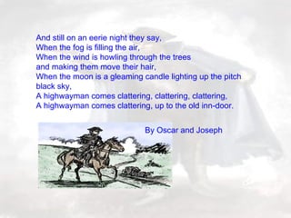 The Highwayman Ppt For Blog | PPT